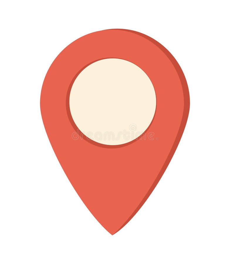 Red marker illustration stock vector. Illustration of point - 235479339