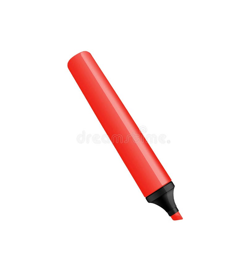 Single Red Marker Pen Stock Illustrations – 208 Single Red Marker Pen ...