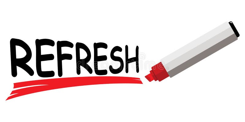 Red Marker Underlining Word Training Stock Vector - Illustration of ...