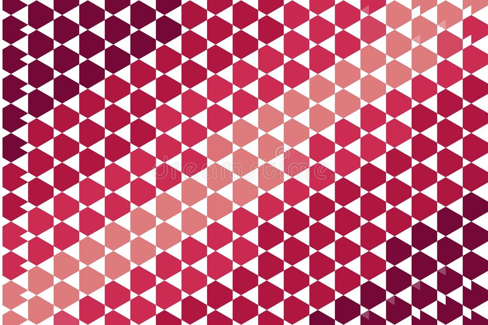 Red Maroon Geometric Triangle Pattern with Abstract Hexagonal Grid ...