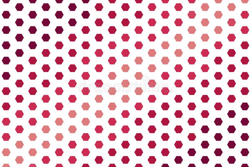 Red Maroon Hexagonal Dot Pattern with Seamless Geometric Design ...