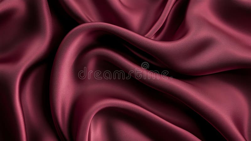 Red Maroon Satin Fabric with Soft, Smooth Texture, Perfect for Luxury ...