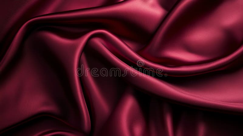 Red Maroon Satin Fabric with Soft, Smooth Texture, Perfect for Luxury ...