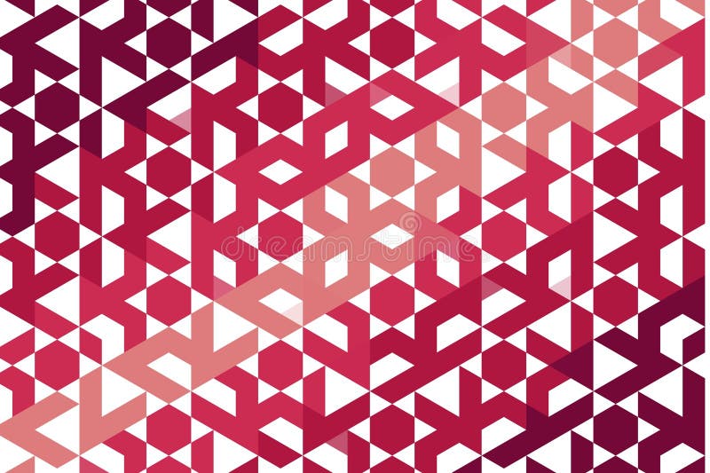 Red Maroon Triangular Geometric Pattern with an Abstract Triangle ...