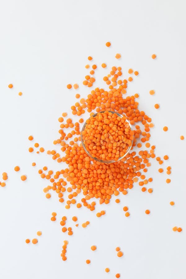 Red Masur Dal Lentil Pulse Bean Stock Image - Image of masur, orange ...