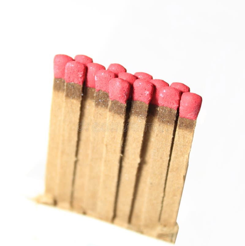 Match Stick in a Group Isolated Stock Image - Image of matchstick, used ...