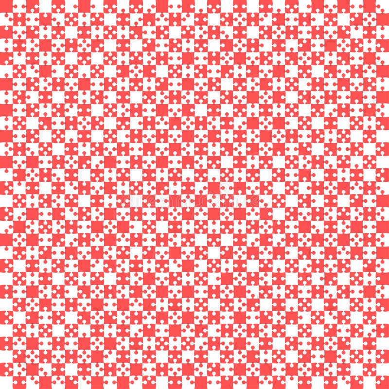 Red Material Design Pieces - JigSaw - Field Chess Stock Vector ...