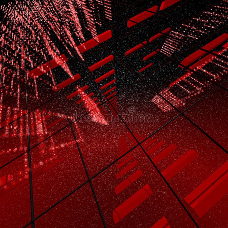 Red matrix background stock illustration. Illustration of background ...