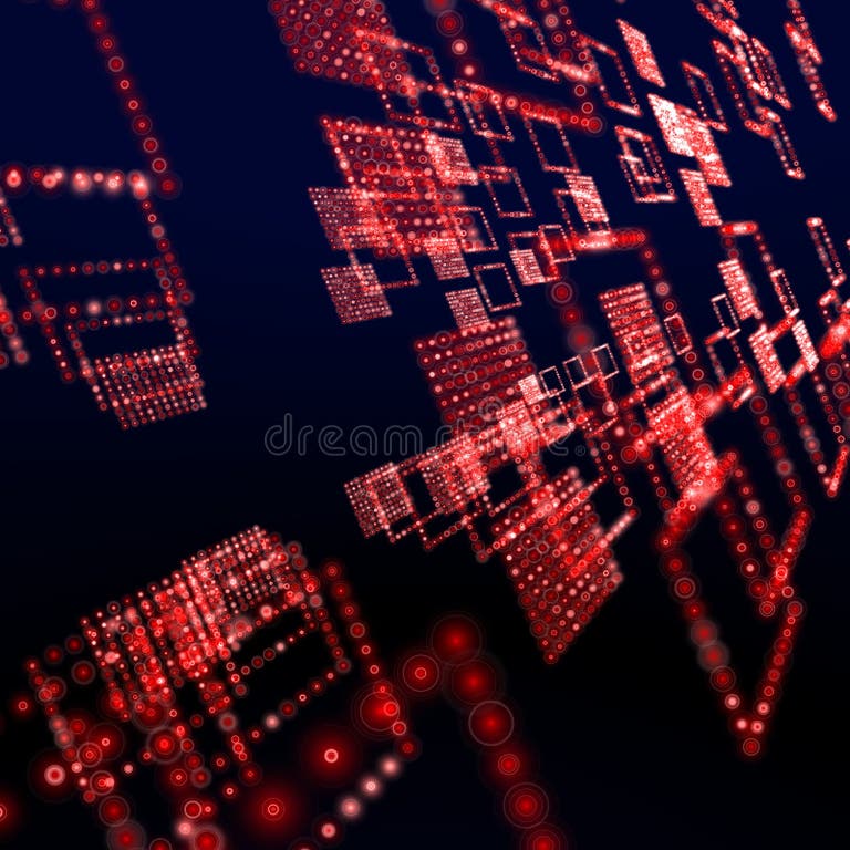 Red matrix wallpaper stock illustration. Illustration of geometry - 9942775
