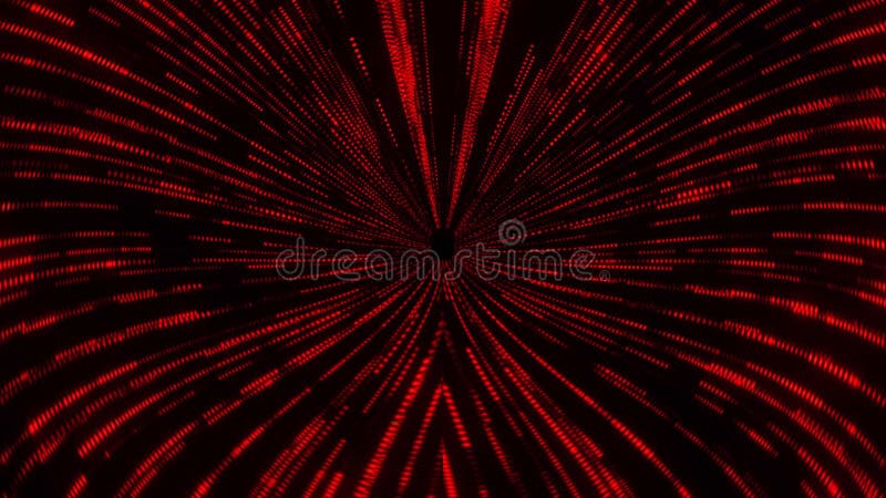Red Matrix Wormhole Vortex Tunnel VJ Loop Motion Background Stock ...