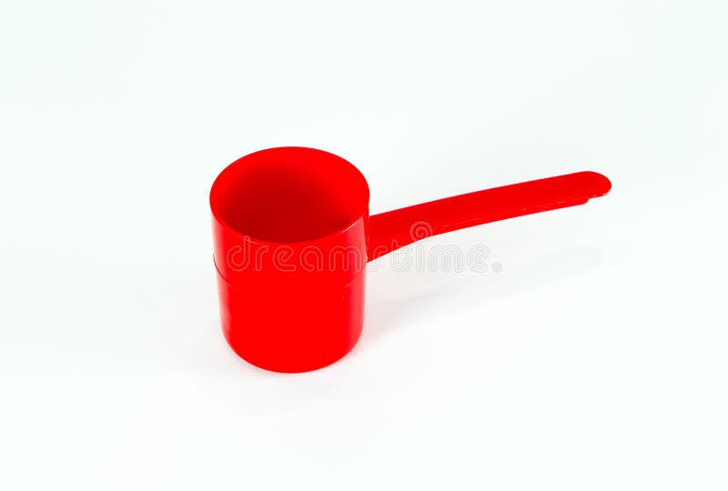 Red Measuring Spoons Isolated Stock Image - Image of cooking, colorful ...