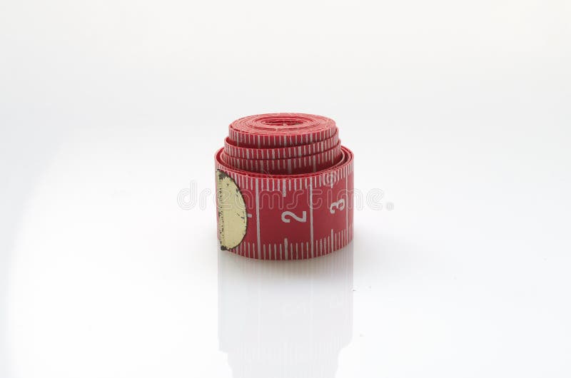 Red measuring tape stock image. Image of lies, white - 39032783
