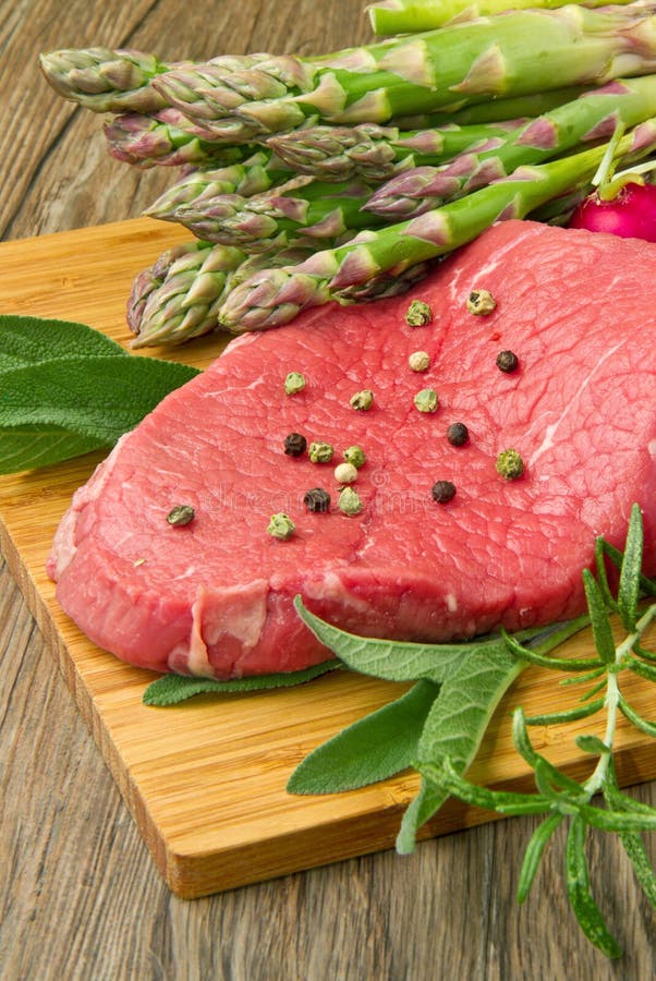 Red meat with vegetables stock photo. Image of calorie - 19191818