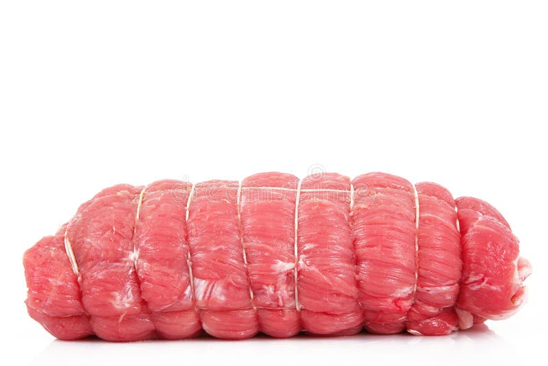 Meat on white backgrouind stock image. Image of gastronomy - 104068923
