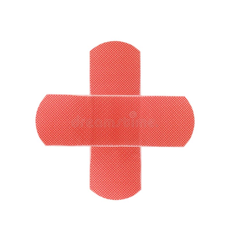 Medical Patch Isolated on White Stock Photo - Image of closeup ...