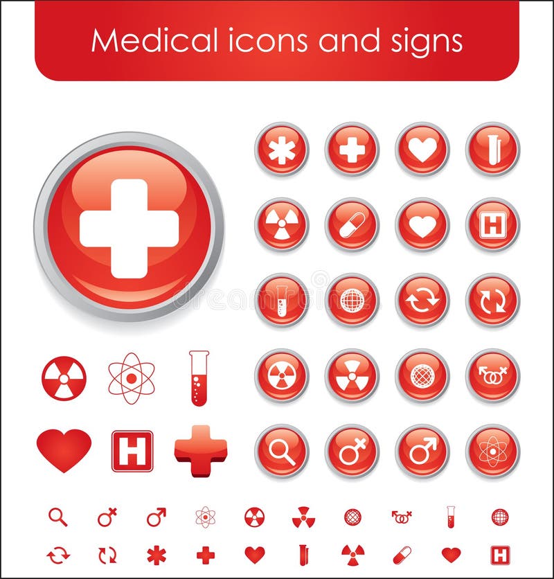 Medical Metro Style Icon Sets Stock Illustration - Illustration of pill ...