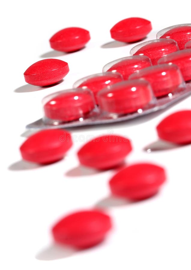 Red medicine pills stock photo. Image of medicine, nutritional - 8506772
