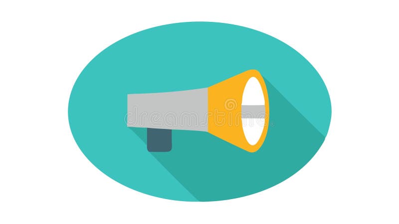 Red Megaphone Icon for Announcement and Broadcast, Vector Design ...