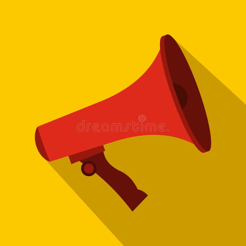 Man with a Megaphone Icon, Cartoon Style Stock Vector - Illustration of ...