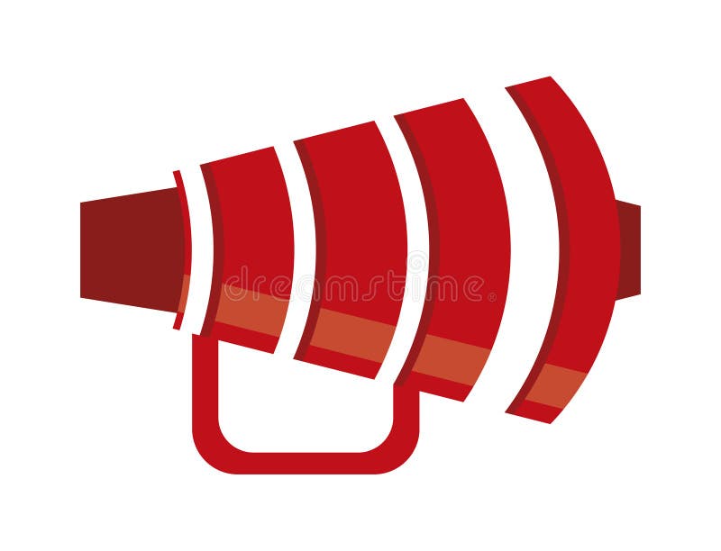 Red megaphone sound stock vector. Illustration of megaphone - 220617258
