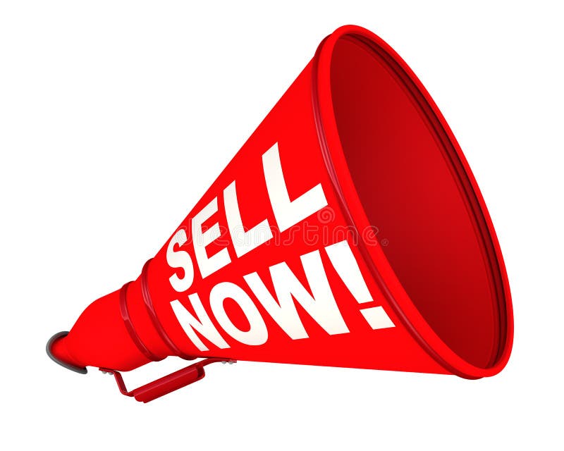 Sell it now stock illustration. Illustration of tiny, figure - 8403454