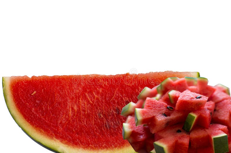 Red Melon Cut into Pieces Thirst Quenching Fruit Stock Photo - Image of ...