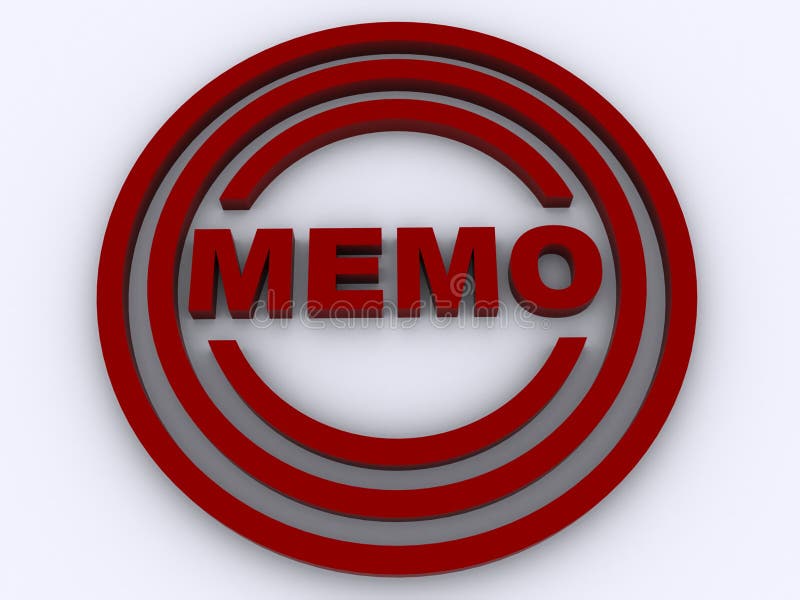 Red Memo in Circles Graphic Stock Illustration - Illustration of ...
