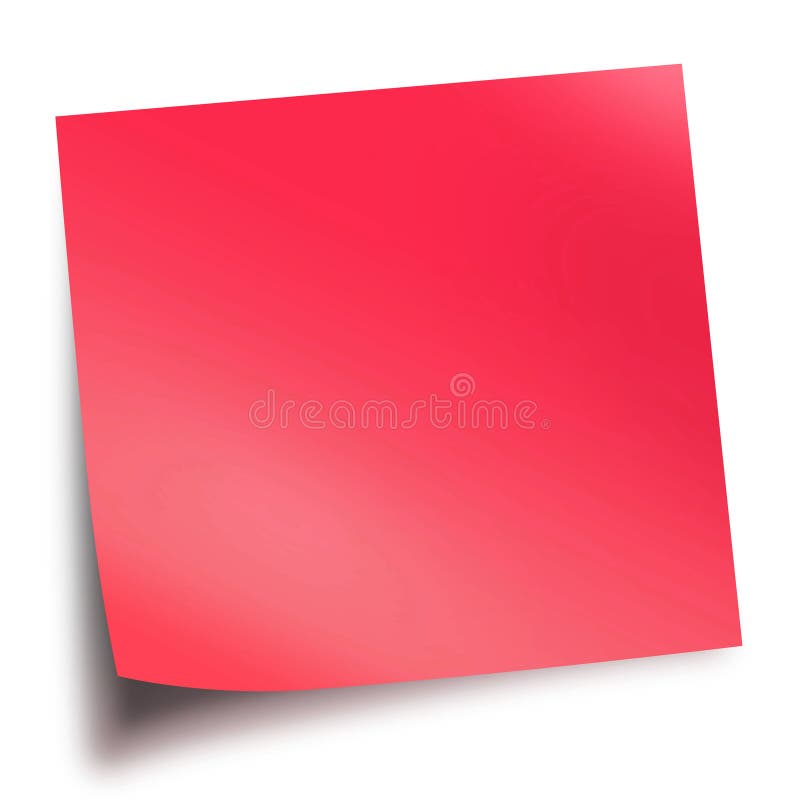 Red memo stick stock illustration. Illustration of notepad - 21798980