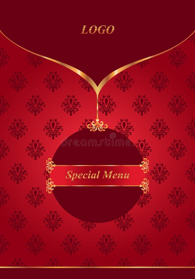 Red menu stock vector. Illustration of christmas, label - 30831211