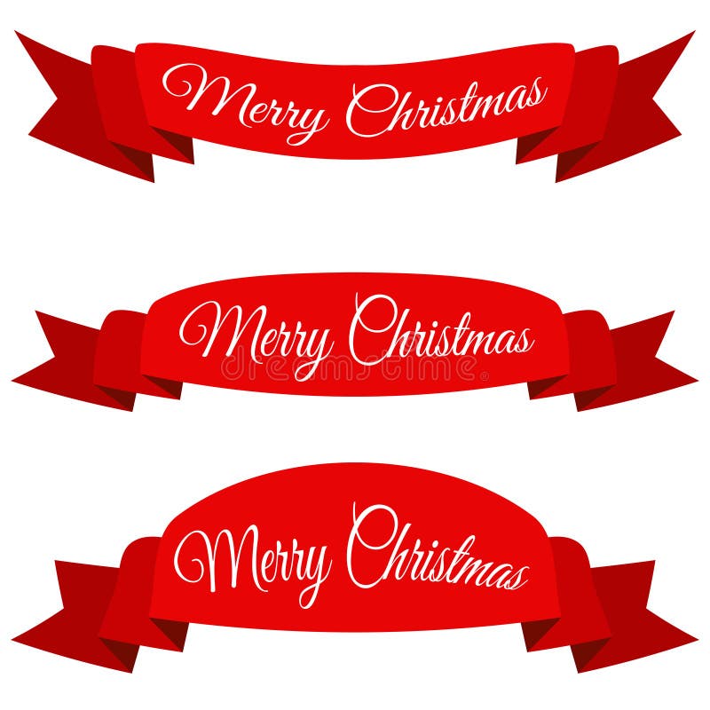 Red christmas ribbon stock illustration. Illustration of love - 6554228