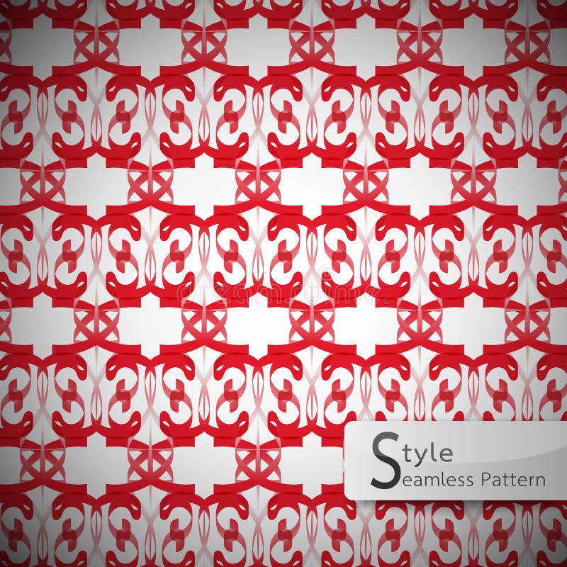 Red Mesh Geometric Seamless Pattern Vector Illustration Stock Vector ...