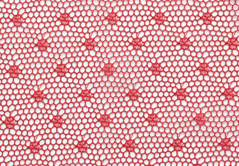 Red Mesh Lace Material Texture Macro Shot Stock Image - Image of ...