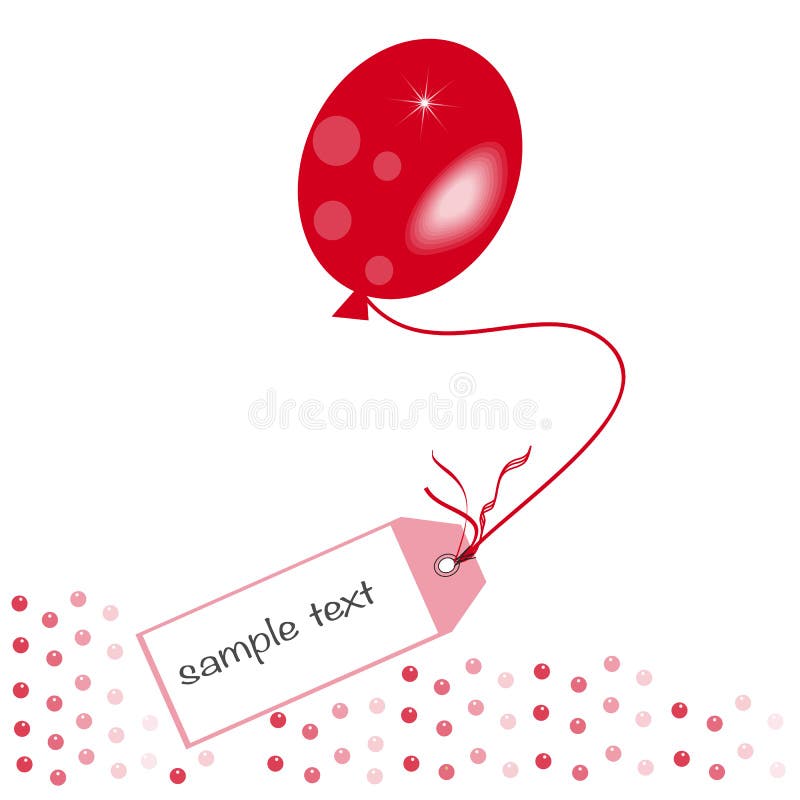 Red Message Ballon Vector Background Stock Vector - Illustration of ...