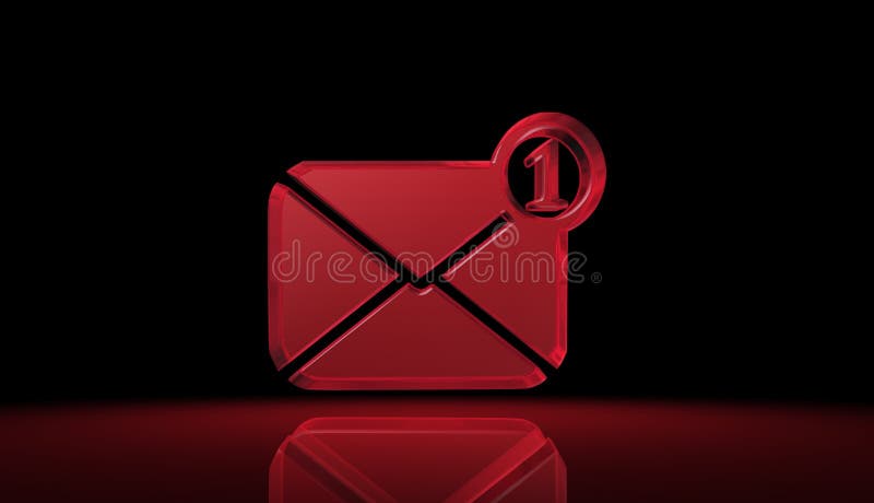 Red Message Sign,3D Illustration Stock Illustration - Illustration of ...