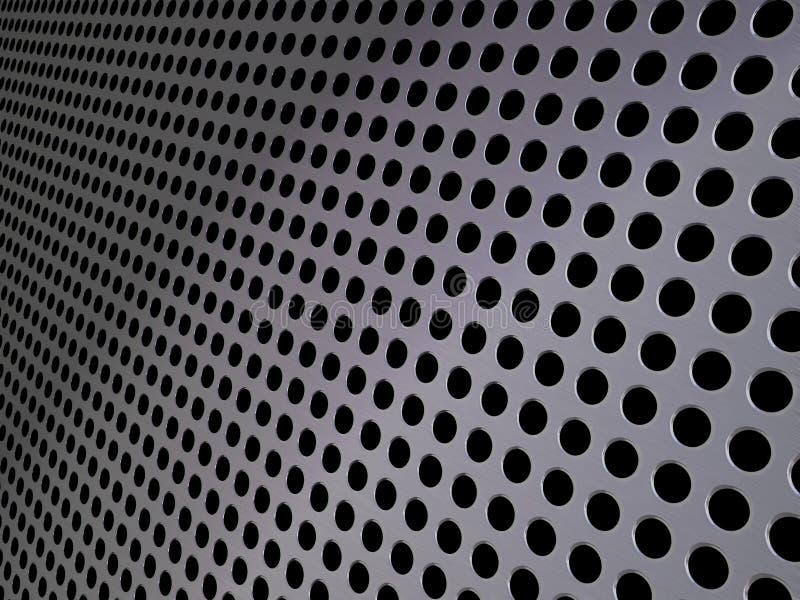 Red Metálica Perforada, Fondo Industrial Stock de ilustración ...