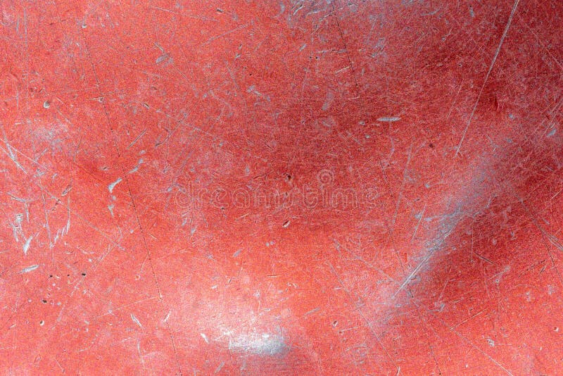 Red Metal Background Texture Dent Scratched Surface Stock Photo - Image ...