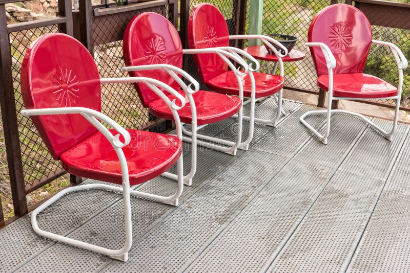 Chairs Lined Up for the Parade Stock Image - Image of california ...