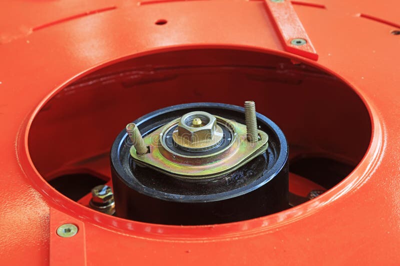 Red metal fasteners stock photo. Image of production - 364037598