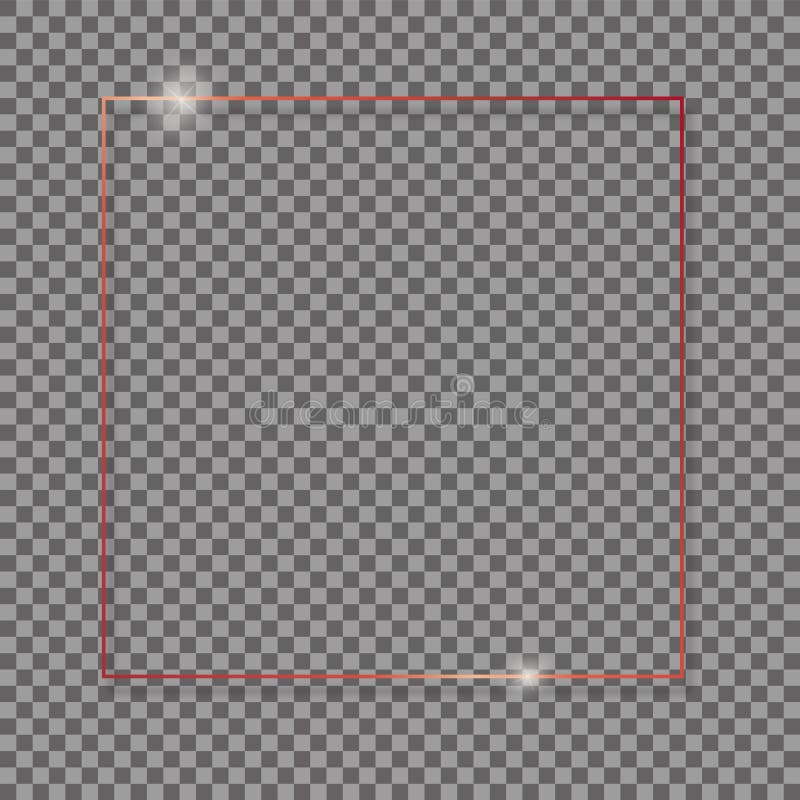 Metal Frame on Transparent Background Stock Vector - Illustration of ...