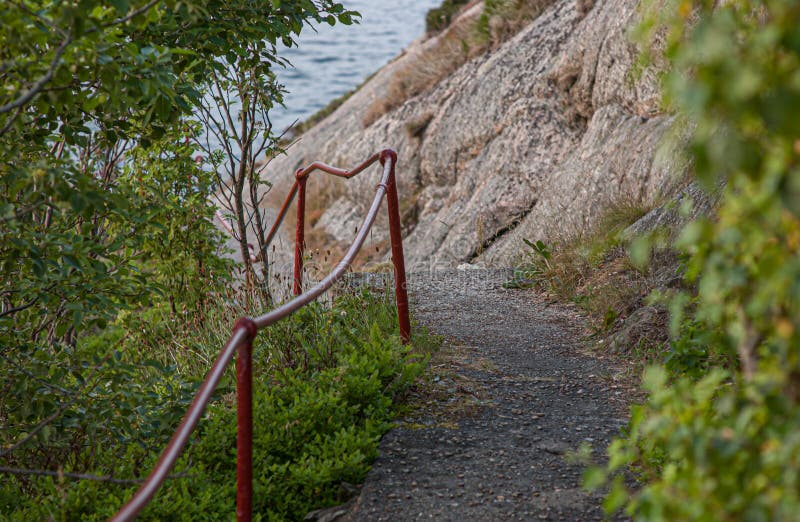 The path down Mt. Nokogiri stock image. Image of hike - 96566371