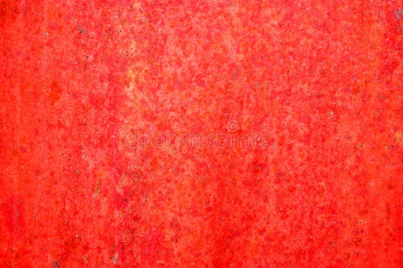 Red Metal and Paint Creating Textured Wall Background Stock Image ...