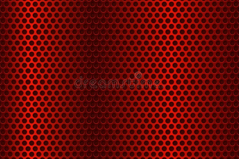 Red Metal Perforated 3d Texture Stock Vector - Illustration of ...