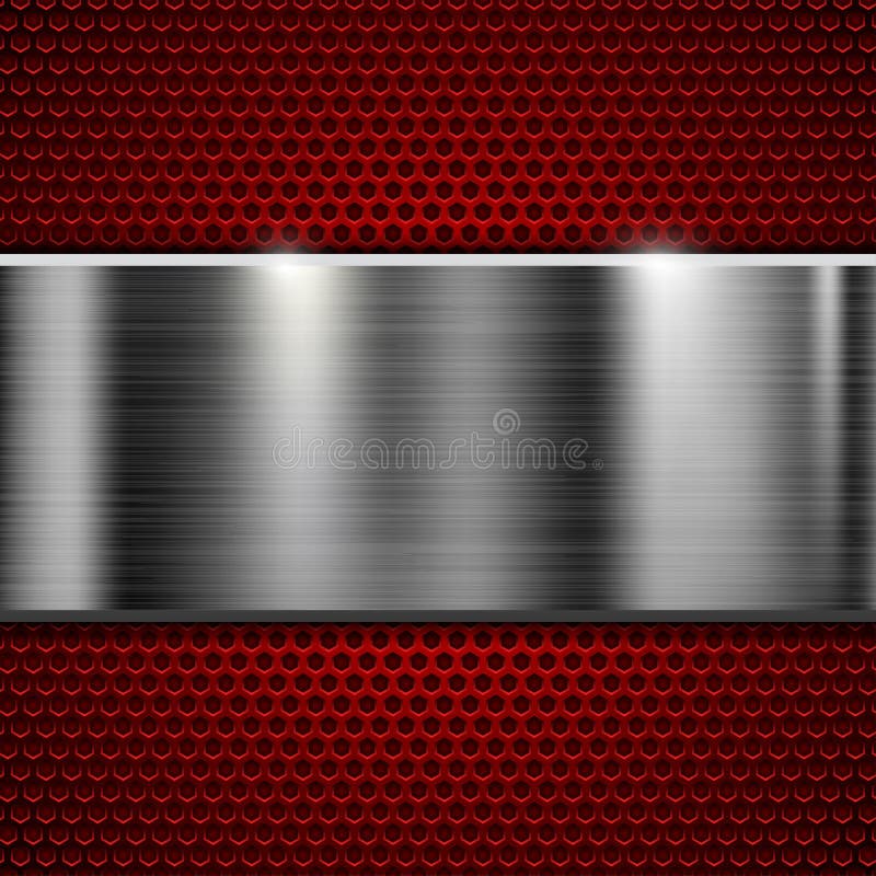 Steel Horizontal Banner with Transparencies Stock Vector - Illustration ...