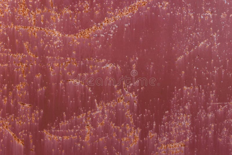 Red Metal Surface Featuring Extensive Rust and Corrosion Stock Image ...