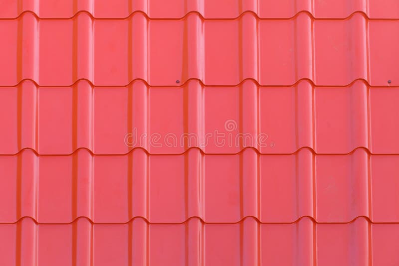 Red metal tile pattern stock photo. Image of surface - 44775424
