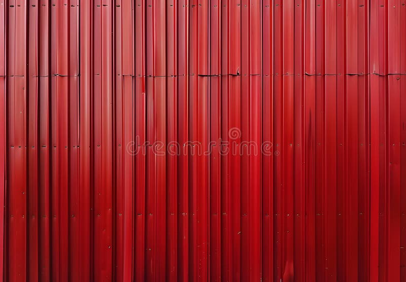 Red Metal Wall Texture with Vertical Lines Stock Illustration ...