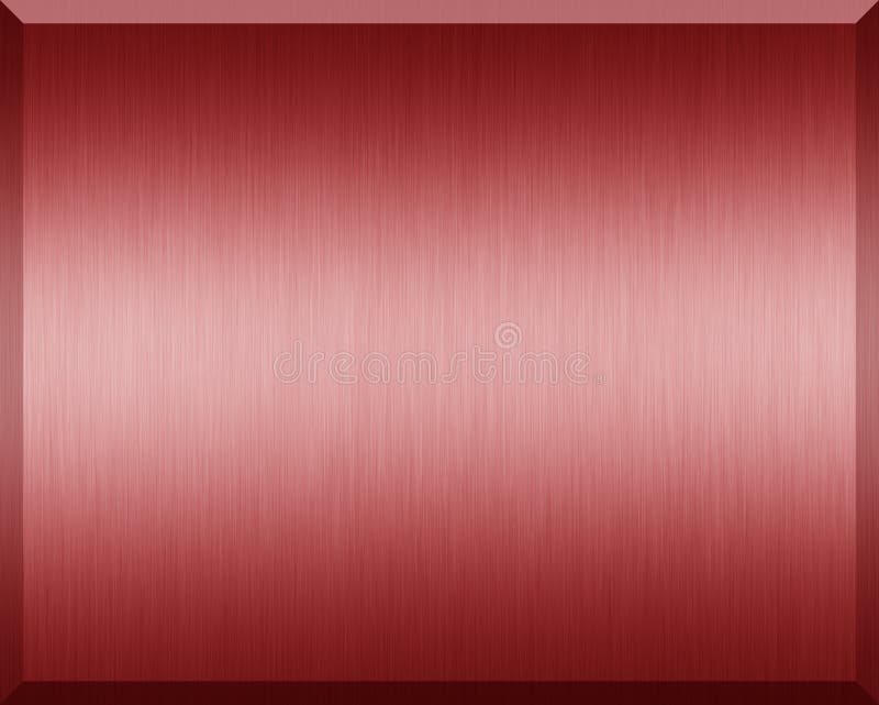 Red Metallic Plate stock illustration. Illustration of iron - 48335599