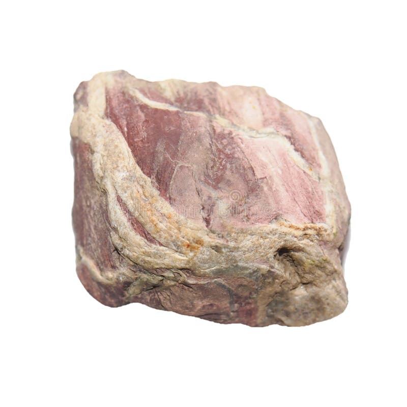 Red metamorphic mineral stock photo. Image of isolated - 46039946