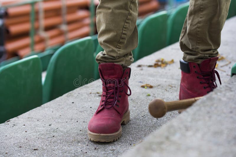 Red Military Trappers Shoes Stock Image - Image of high, shoes: 80263775