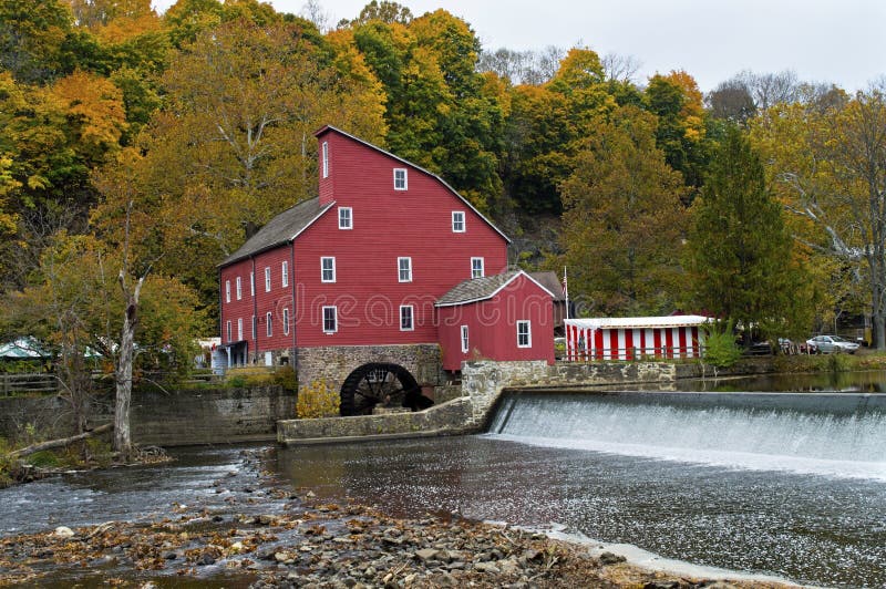 Red Mill Clinton stock image. Image of autumn, jersey - 27388809